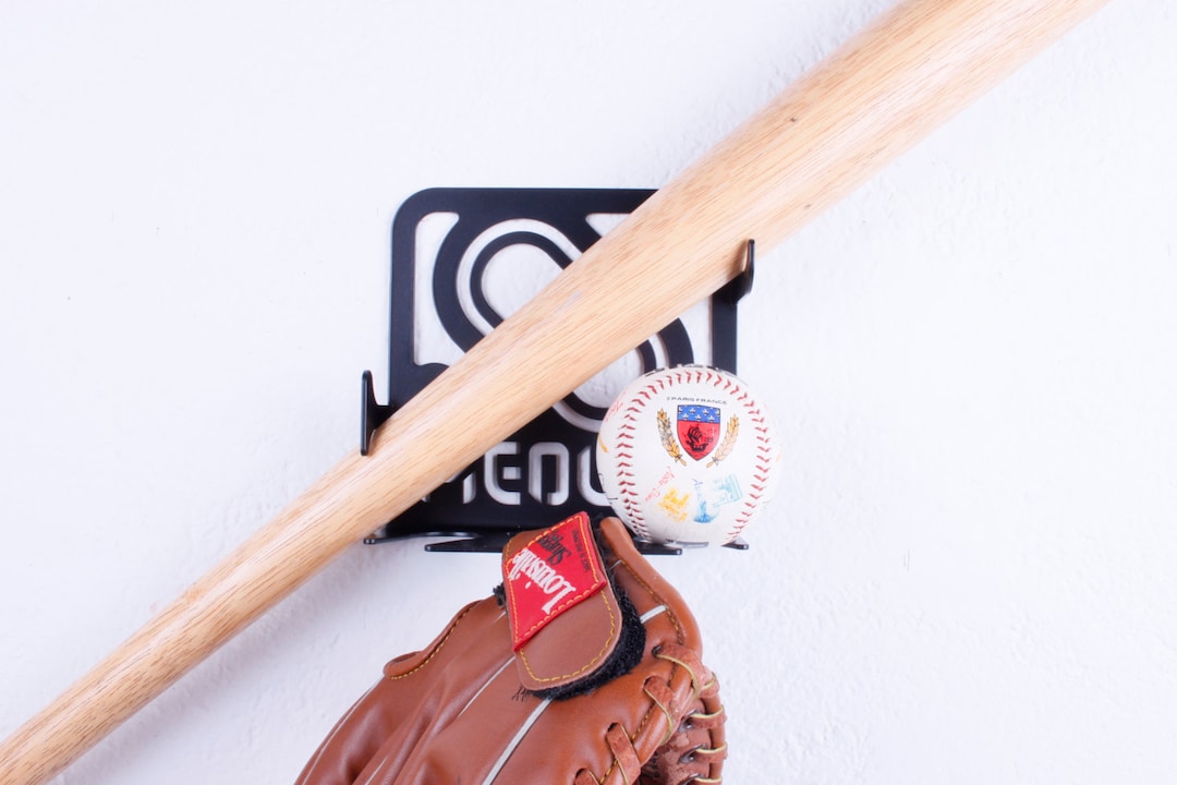 BASEBALL BAT Rack.black. Baseball Rack,baseball Holder,baseball Storage ...