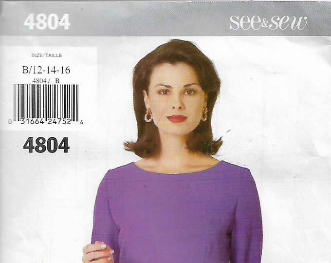 Butterick/see and Sew 4804 Sewing Pattern From 1996. Easy Pattern ...