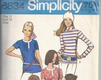Simplicity 6945 Vintage Sewing Pattern From 1975 Misses Halter Tops ...