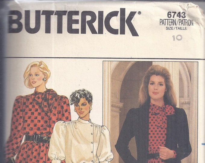 Butterick 6743 From the 1980's. Misses Lined Jacket and A-line Dress ...
