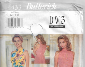 David Warren Flared Dress Butterick 5832 Sewing Pattern Size 6 - Etsy