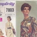Simplicity 7803 Vintage 1968 Sewing Pattern. Misses Dress: - Etsy