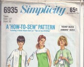 Simplicity 6935 Sewing Pattern from 1966 . Teens One-Piece | Etsy