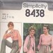 Simplicity 7659 Pattern From 1976. Juniors Unlined Jacket, Skirt and Pants. Bust 32 . Sizes 9 ...