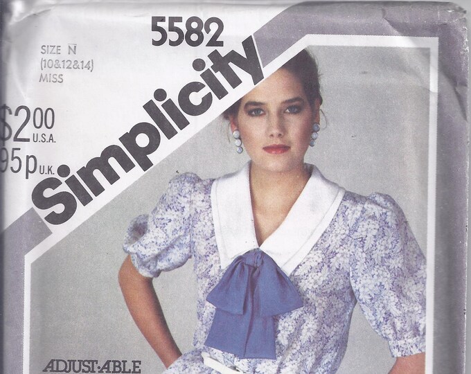 Simplicity Sewing Pattern 5582 From 1982. Misses' Fast & Fabulous ...