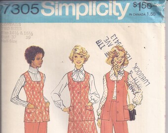 Simplicity 6945 Vintage Sewing Pattern From 1975 Misses Halter Tops ...