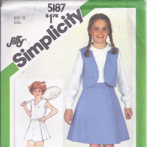 Simplicity 5187 Sewing Pattern From 1981. Girls' Front Wrap Skirt in ...