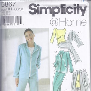 Simplicity Pattern 5867 From 2002 Misses Pants or Shorts, Jacket, Skirt ...