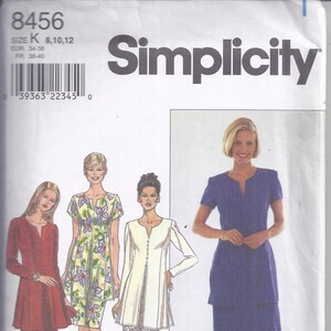 Simplicity Pattern 8456 From 1998. Misses Dress. Bust 31 1/2-34. Sizes ...