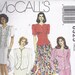 Mccall's Sewing Pattern 6325 From 1993. Misses Unlined | Etsy