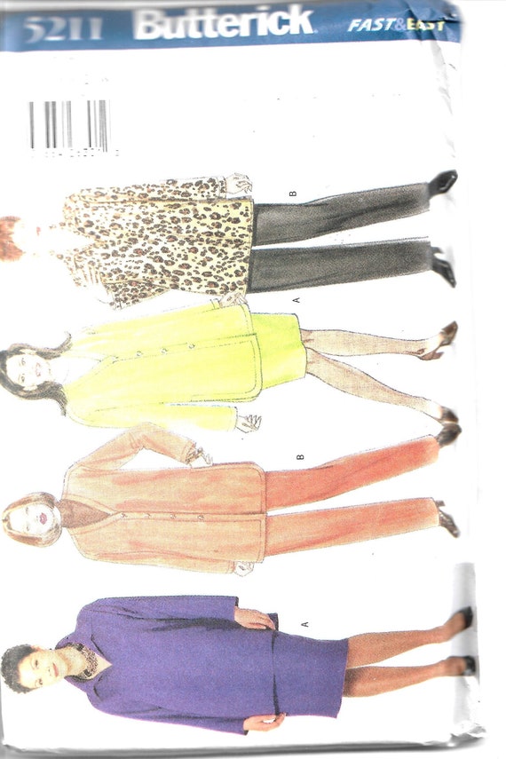 Butterick Sewing Pattern 5211 From 1997. Misses Unlined | Etsy