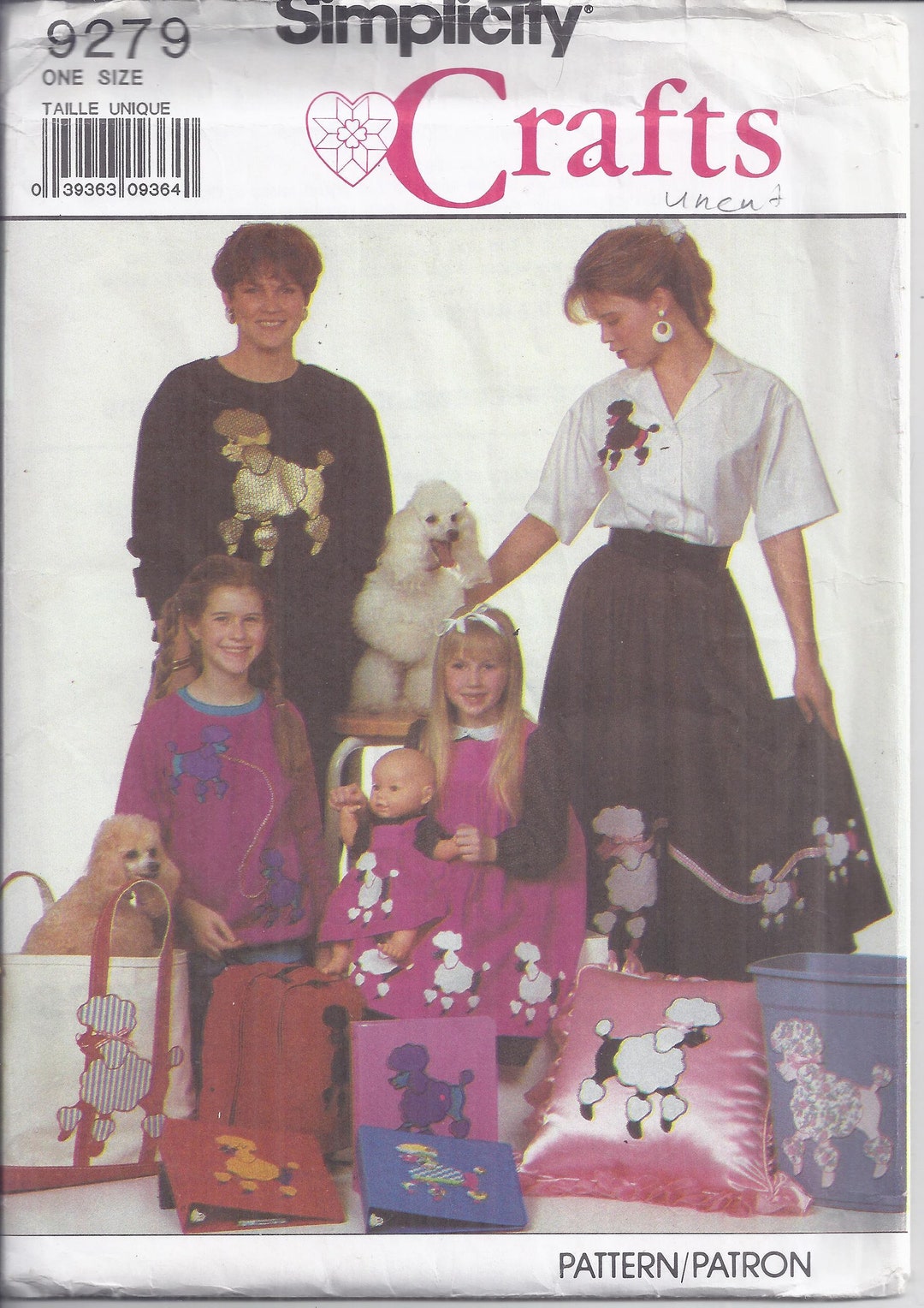 Simplicity Sewing Pattern # 9279 From 1989. Pattern for Four Sizes of ...
