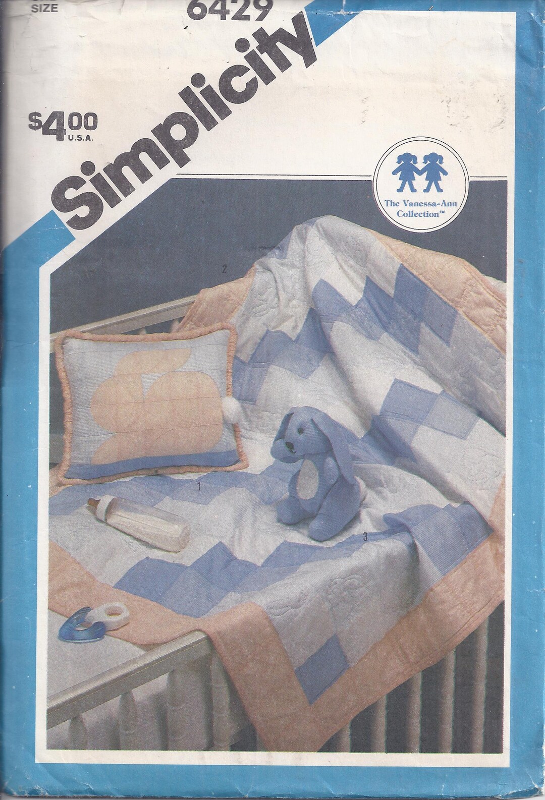 Simplicity Sewing Pattern 6429 From 1984. Baby's Quilt, Pillow and ...