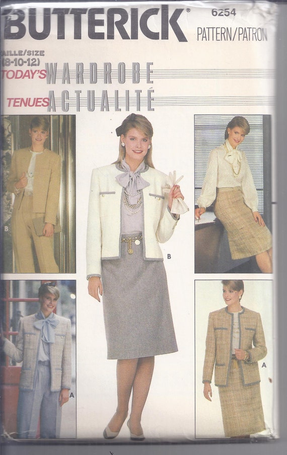Butterick 6254 Sewing Pattern From 1980's. Misses Jacket - Etsy UK