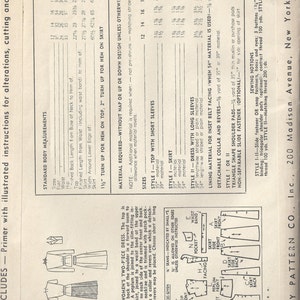 Simplicity Sewing Pattern 4645 From the Mid 1940's. Misses Two Piece ...