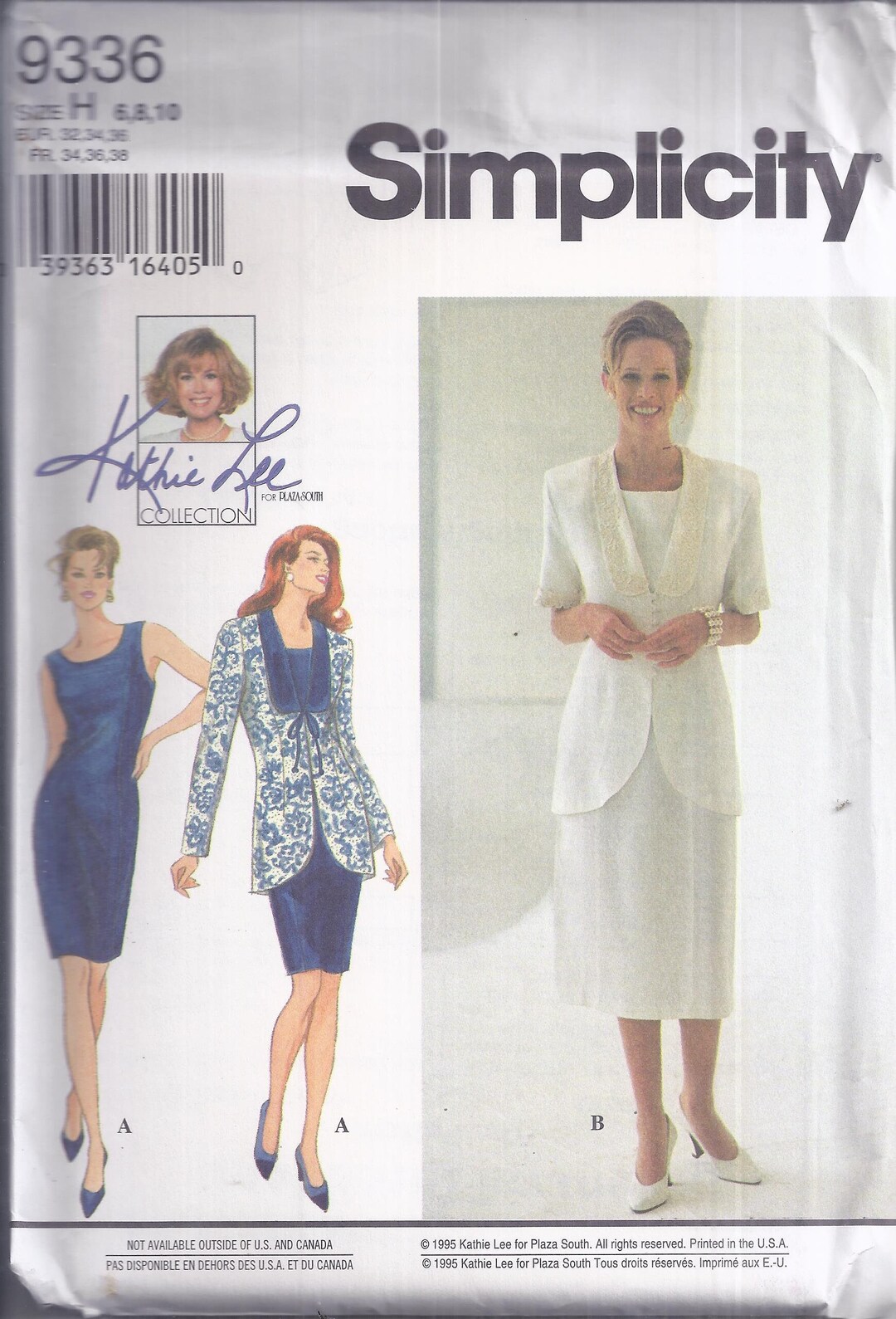 Simplicity Pattern 9336 From 1995. Misses Dress and Jacket. - Etsy
