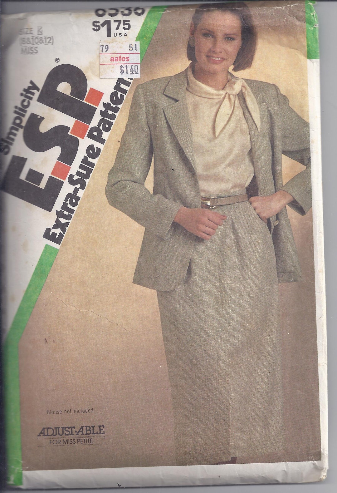 Simplicity Sewing Pattern # 6536 From 1984: Misses Unlined Jacket and ...