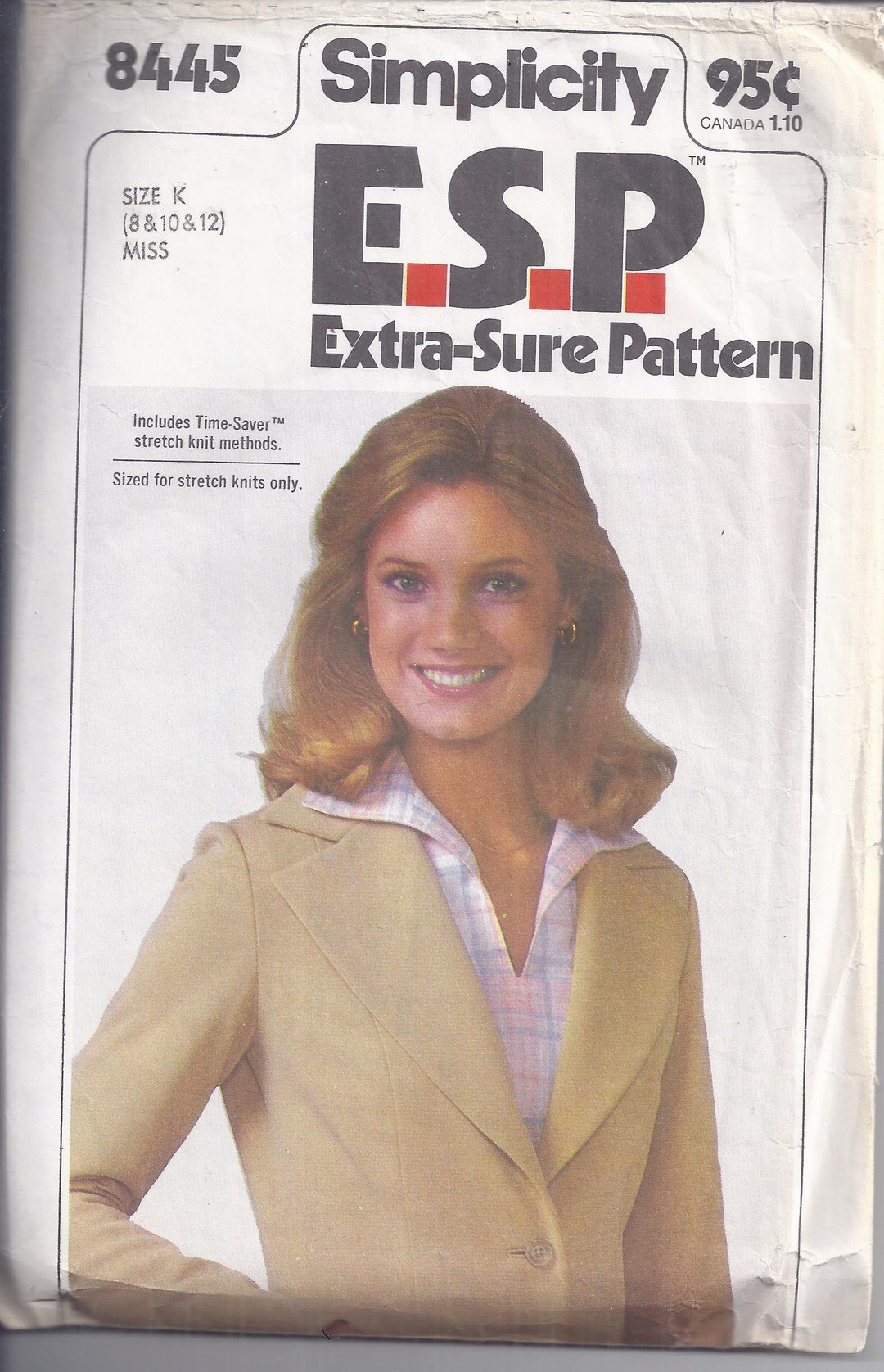 Simplicity Pattern # 8445 From 1978: Misses Unlined Blazer. Bust 31 1/2 ...