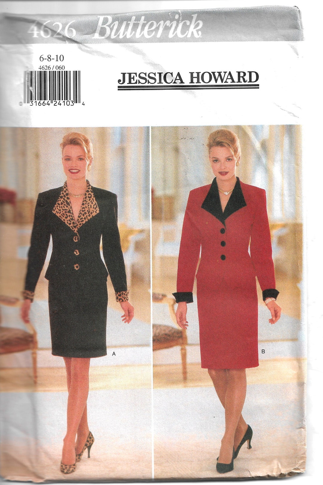 Butterick 4626 Sewing Pattern From 1996. Misses Loose-fitting Top and ...