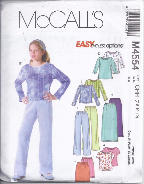 McCall's M4554 Sewing Pattern from 2014. Easy Pattern. | Etsy