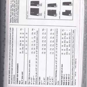 Simplicity Sewing Pattern 9176 From 1979. Misses Set of Skirts. Waist ...