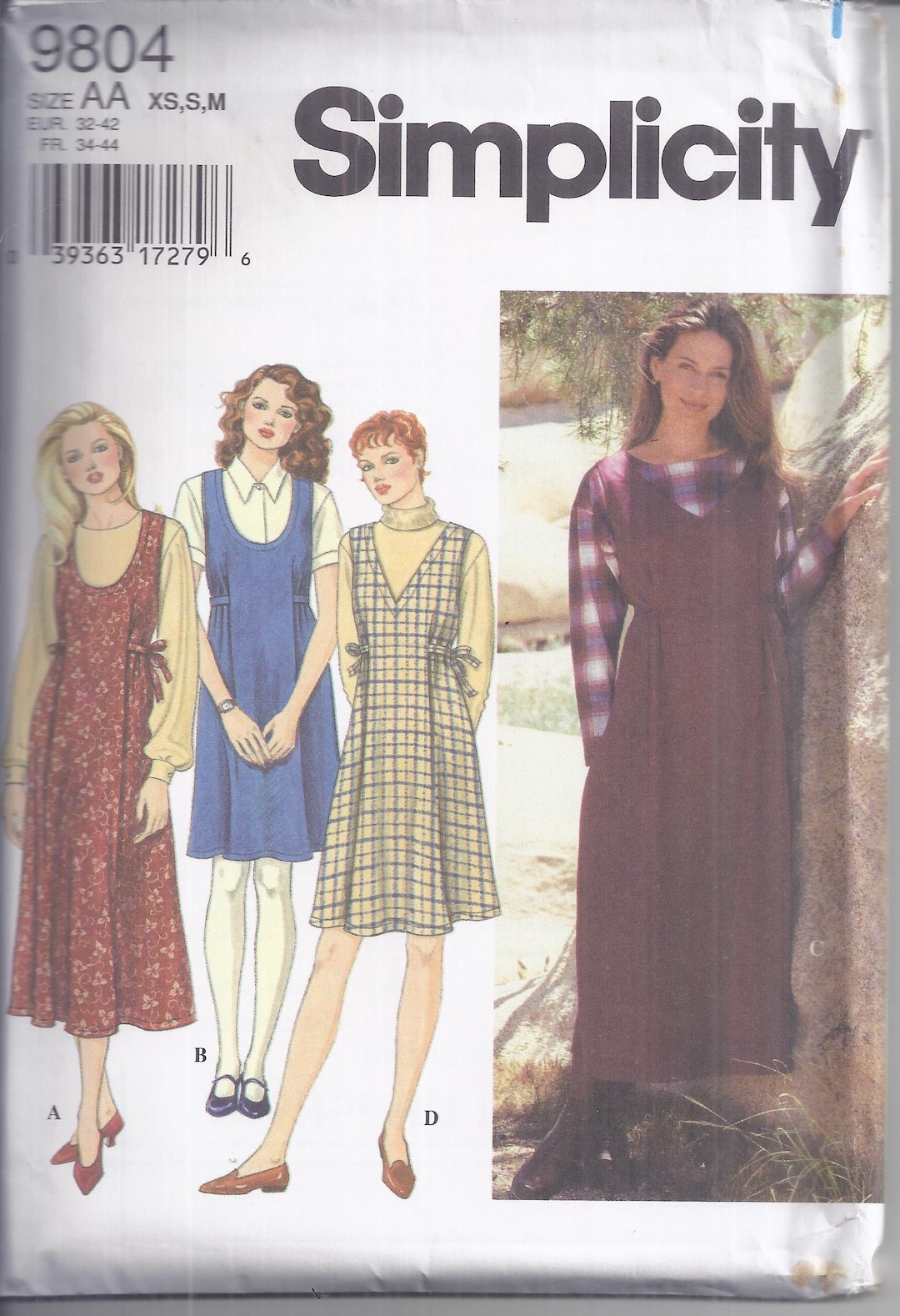 Simplicity Pattern # 9804 From 1995. Misses Pullover, Flared Jumper ...
