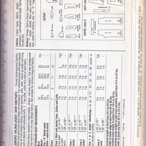 Simplicity 7659 Pattern From 1976. Juniors Unlined Jacket, Skirt and ...