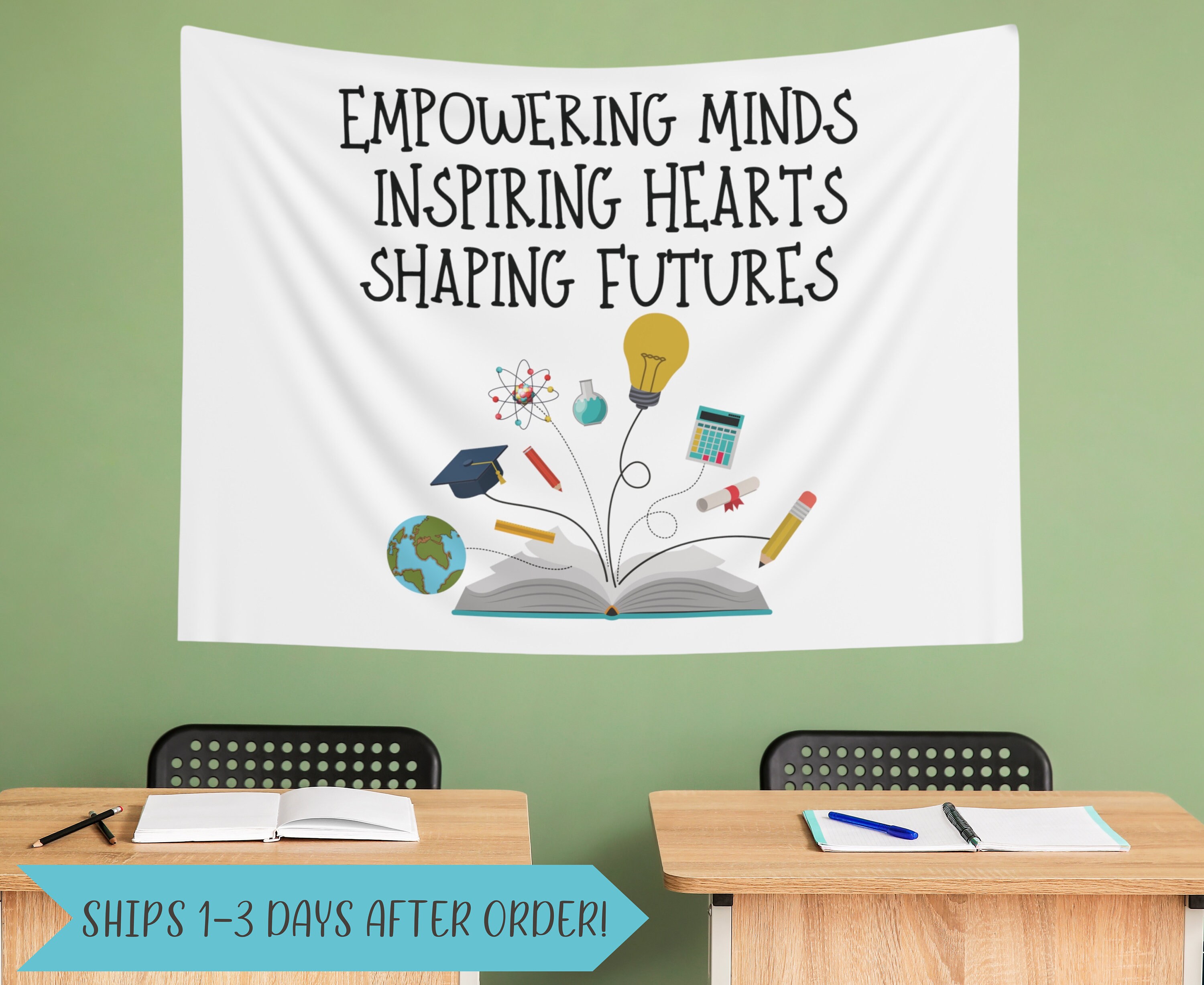 Educational Classroom Tapestry Poster, Elementary School Teacher Indoor ...