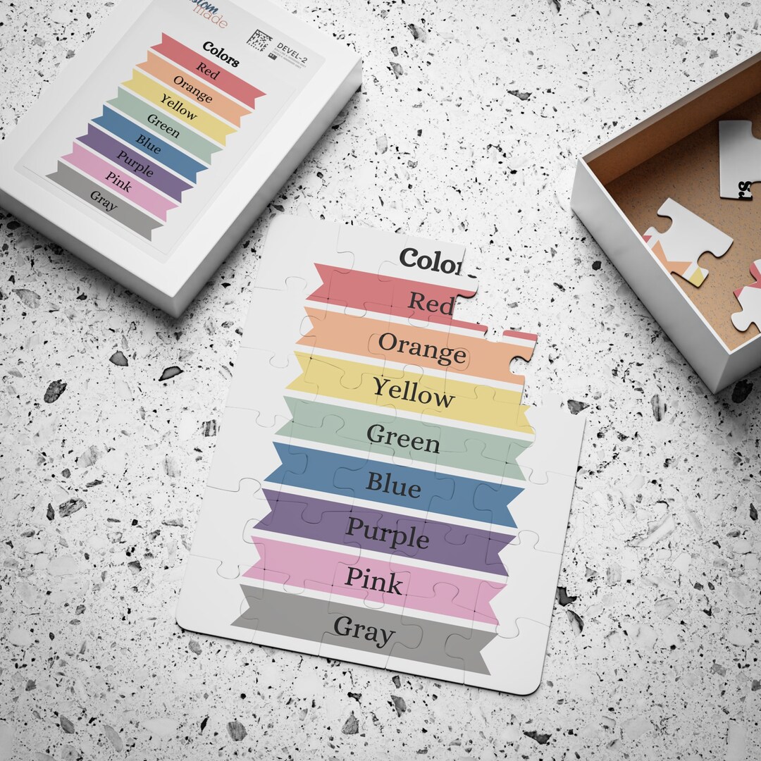 Neurodiversity Colors Jigsaw Puzzle, SLP Educational Toys, Early Years ...