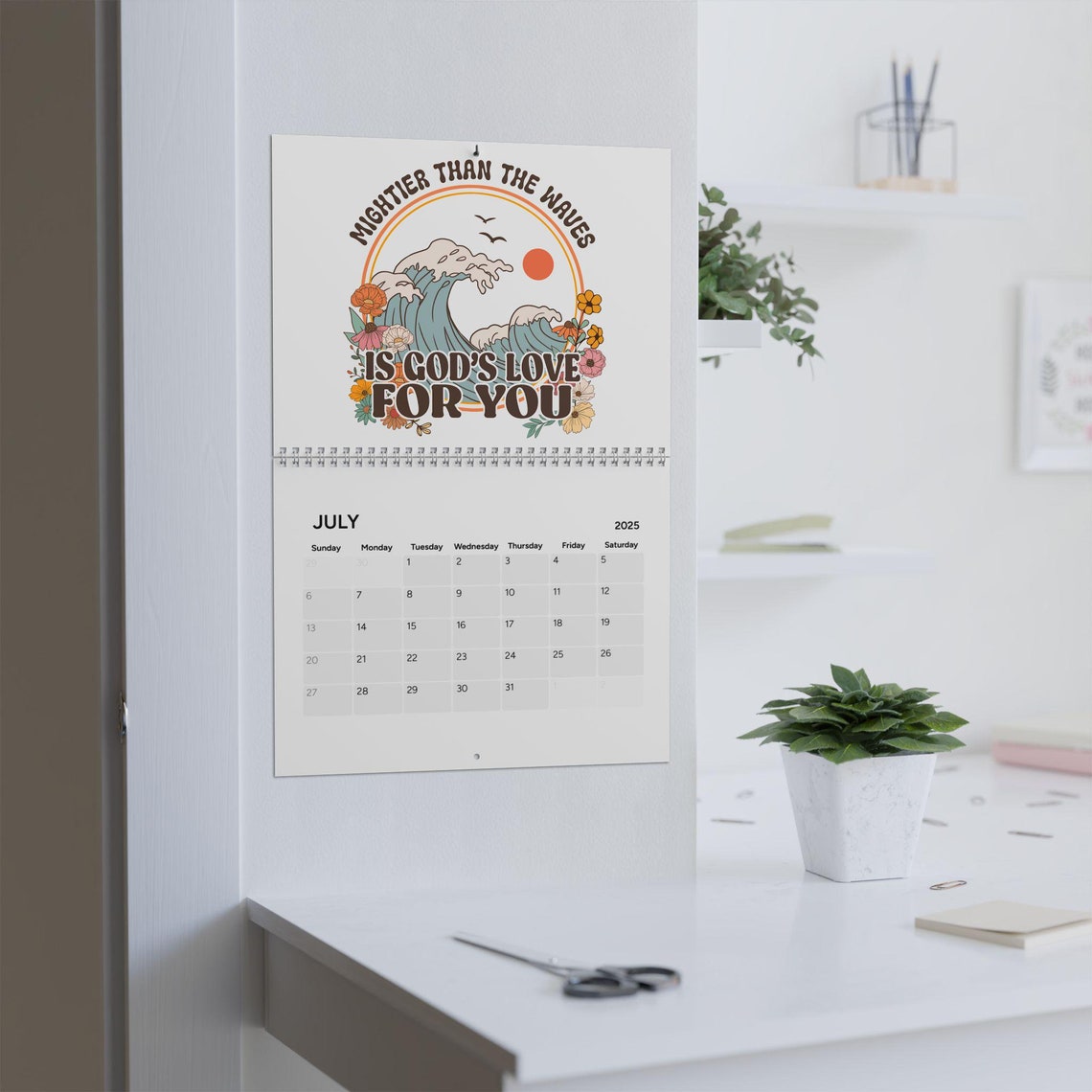Preppy Religious Faith 2025 Calendar, Encouragement Girly Biblical ...