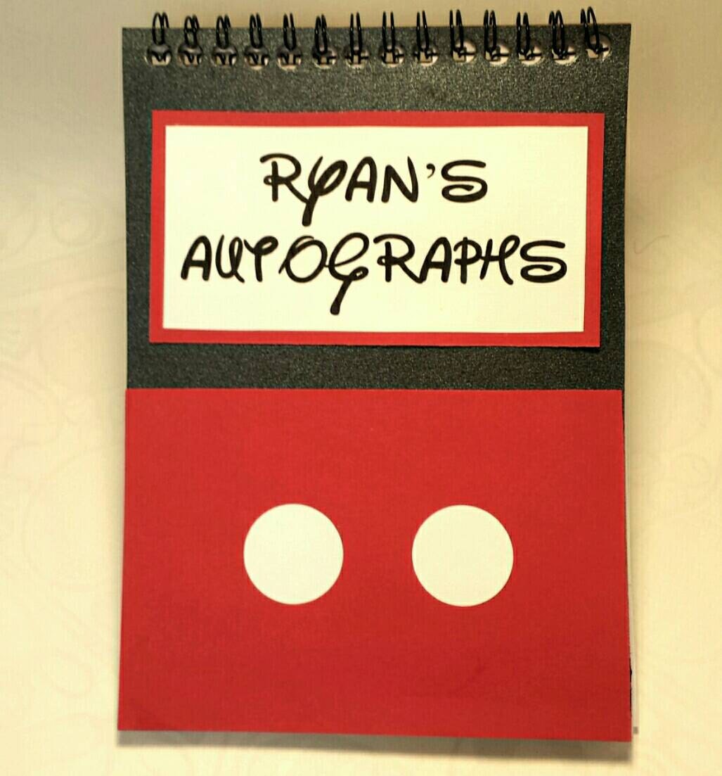 Disney inspired personalized autograph book Mickey Mouse | Etsy