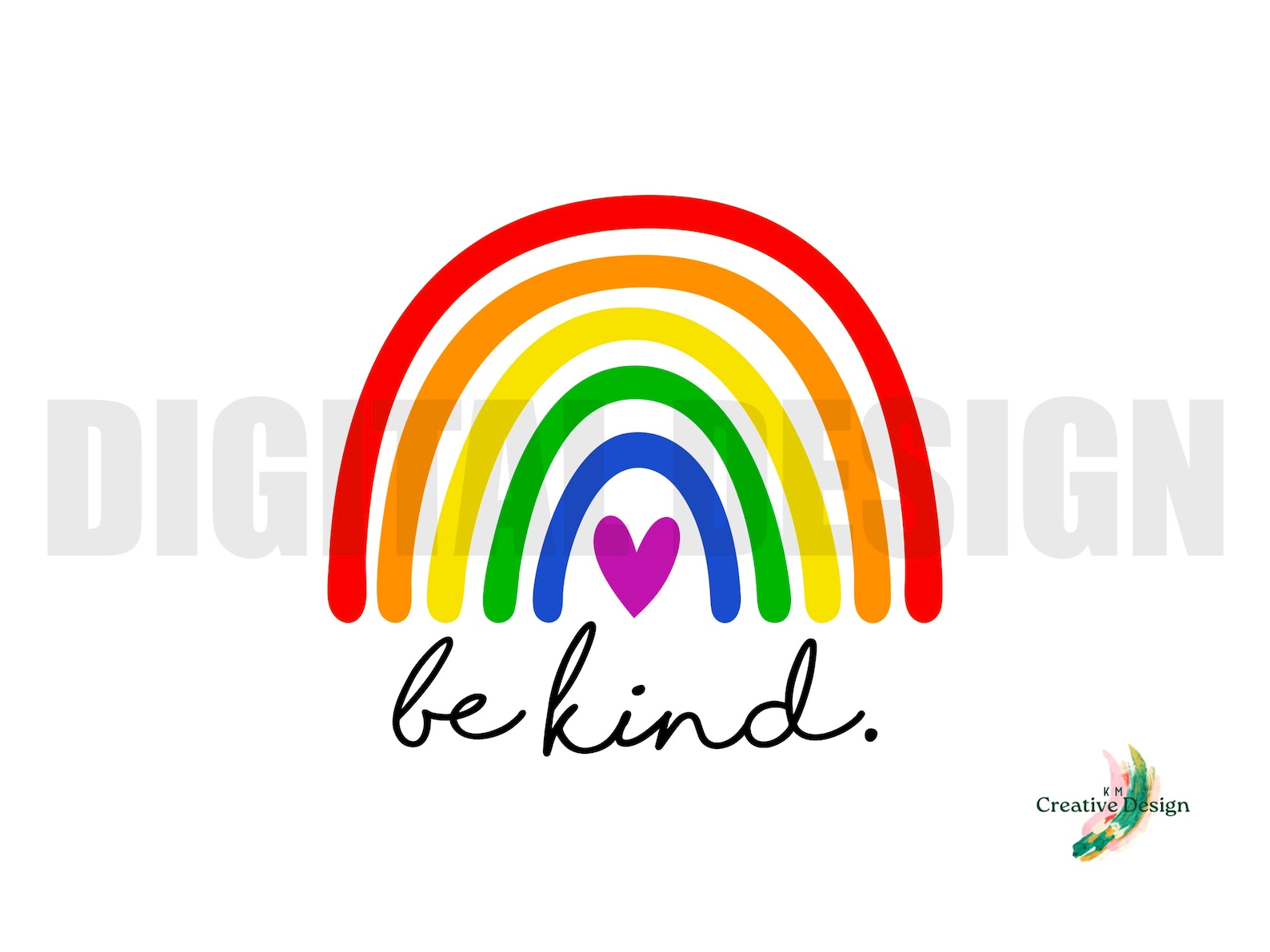 Be Kind Pride Rainbow SVG PNG Cut File Cricut Design - Etsy