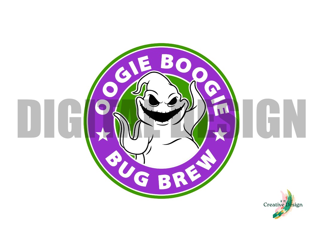 Boogie Bug Brew Cold Cup Tumbler SVG PNG Spooky Nightmare Themed Design ...