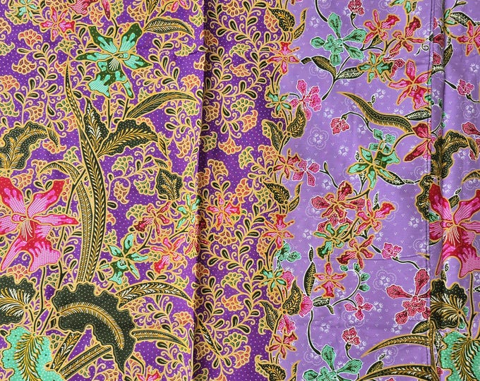 Ratna Dewi Cotton Sarong Fabric, Indonesian Batik Printed Style Sarong ...