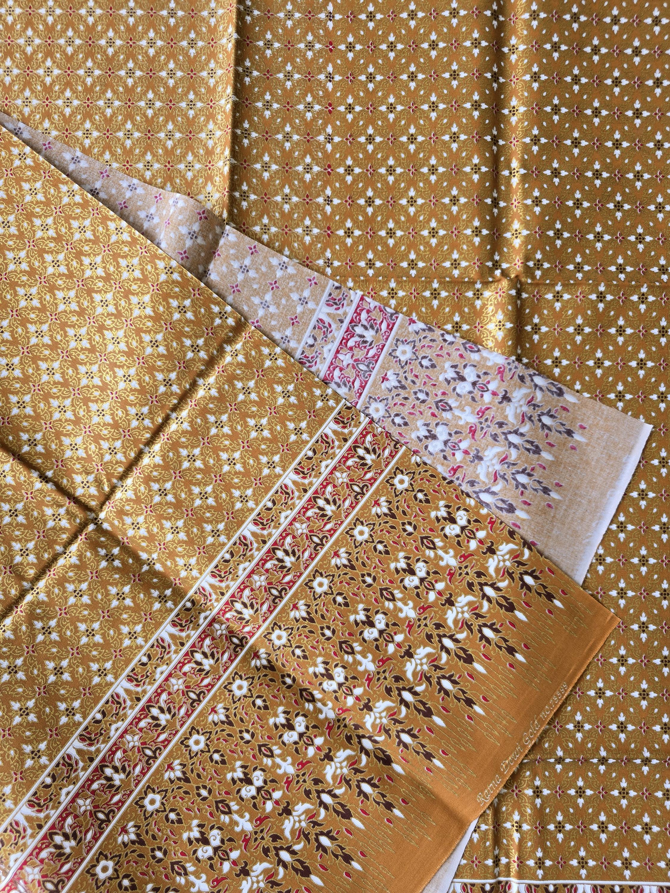 Ratna Dewi Cotton Sarong Fabric in Thai Style Printed, Thai Batik ...