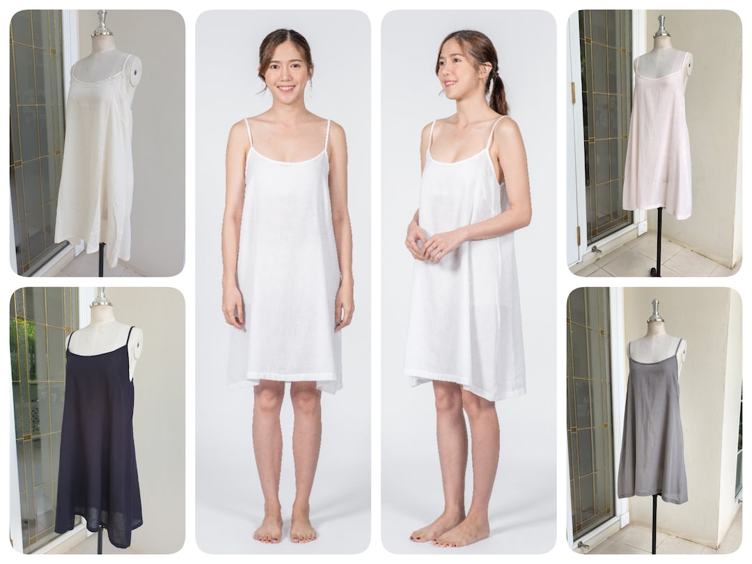 Short Cotton Slip Dress Camisole Dress - Etsy