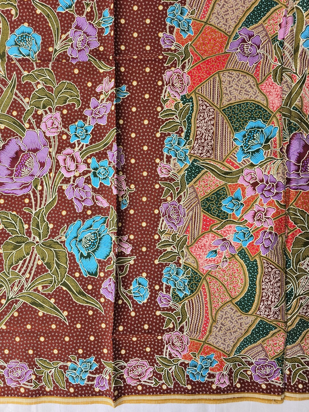 Ratna Dewi Cotton Sarong Fabric, Indonesian Batik Printed Style Sarong ...