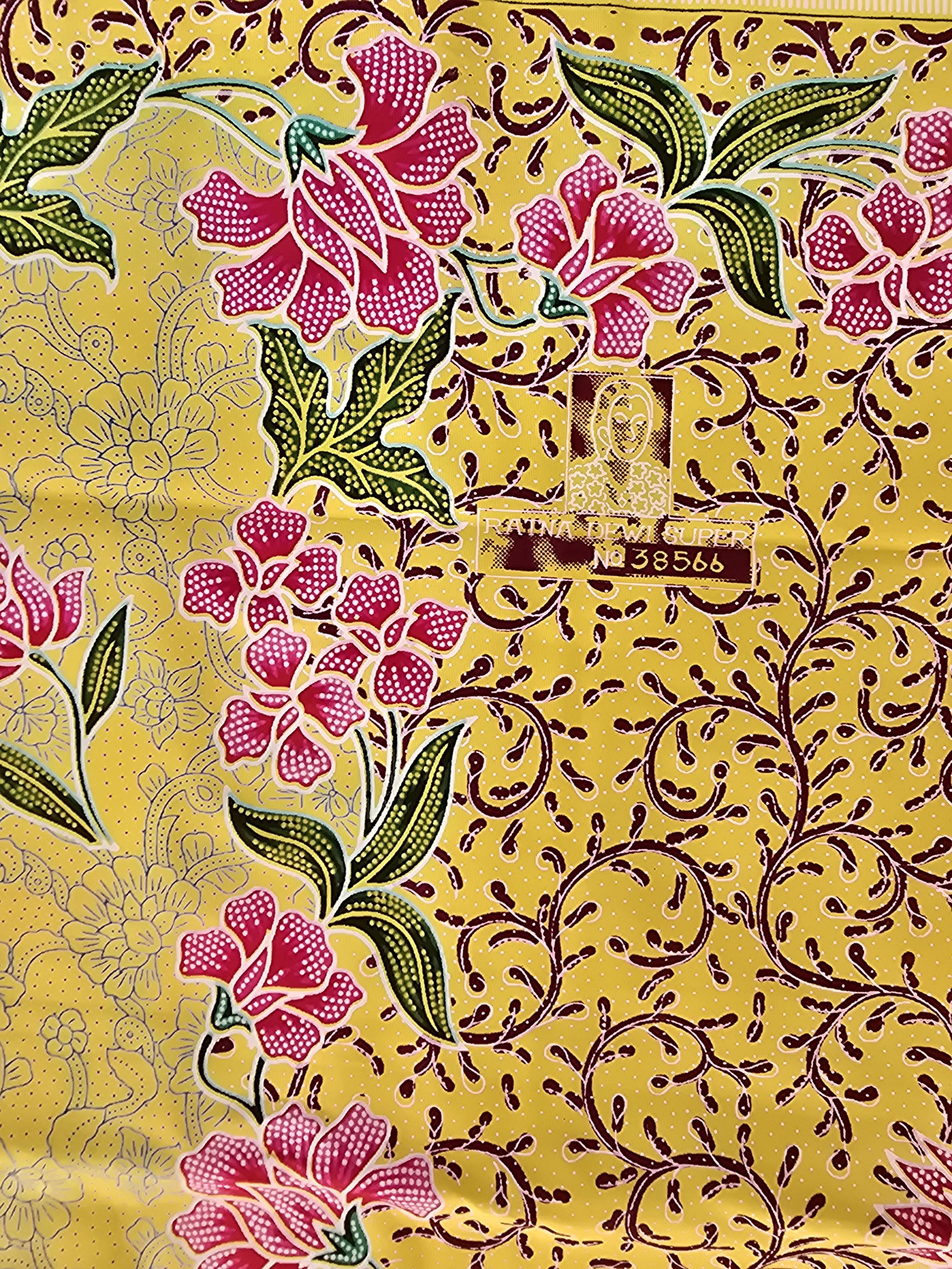 Ratna Dewi Cotton Sarong Fabric, Indonesian Batik Printed Style Sarong ...