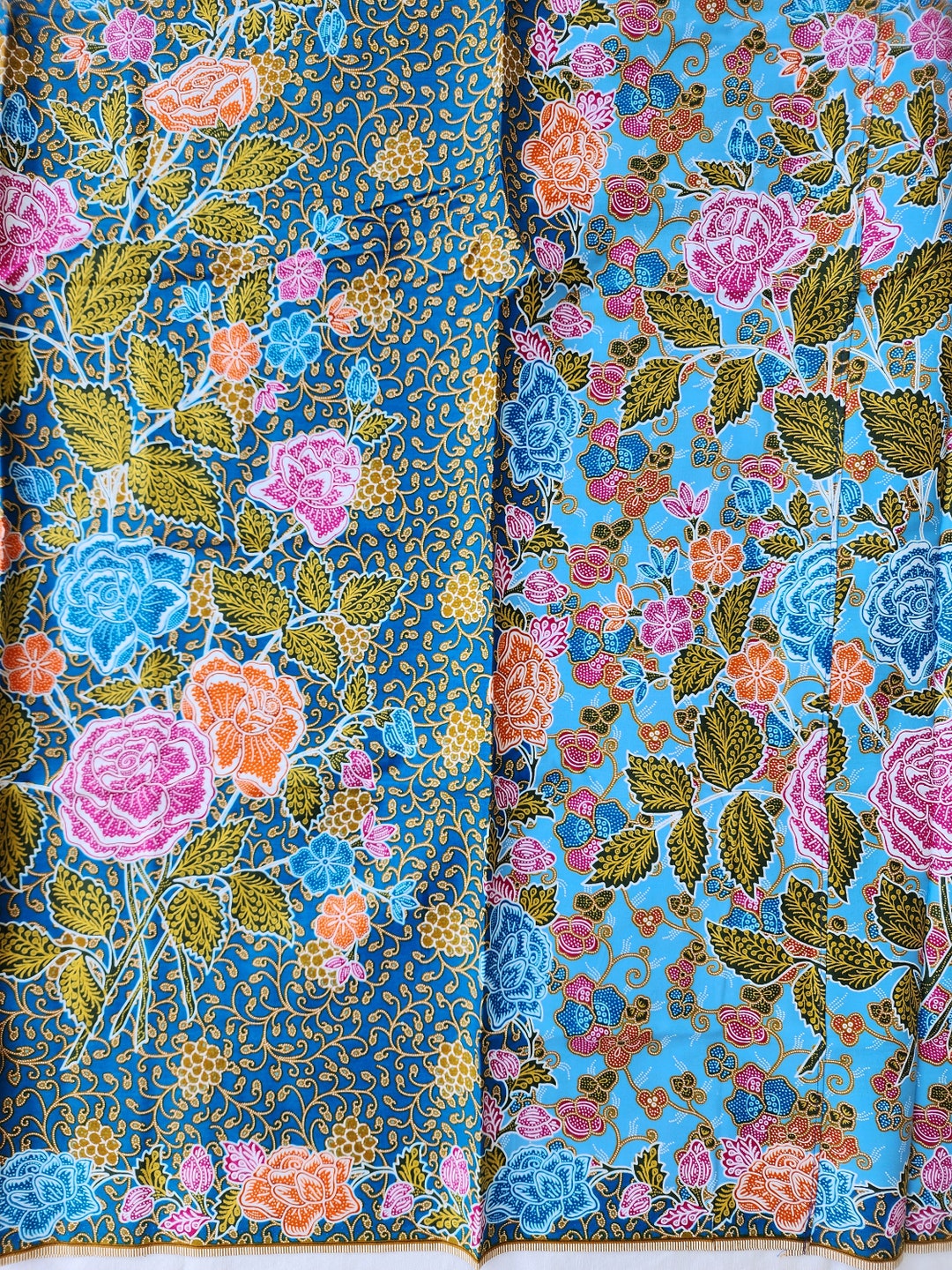Ratna Dewi Cotton Sarong Fabric Indonesian Batik Printed - Etsy