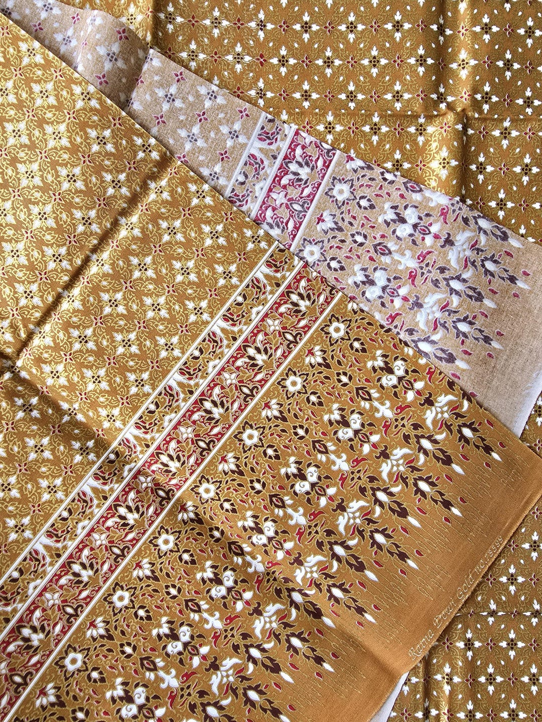 Ratna Dewi Cotton Sarong Fabric in Thai Style Printed, Thai Batik ...