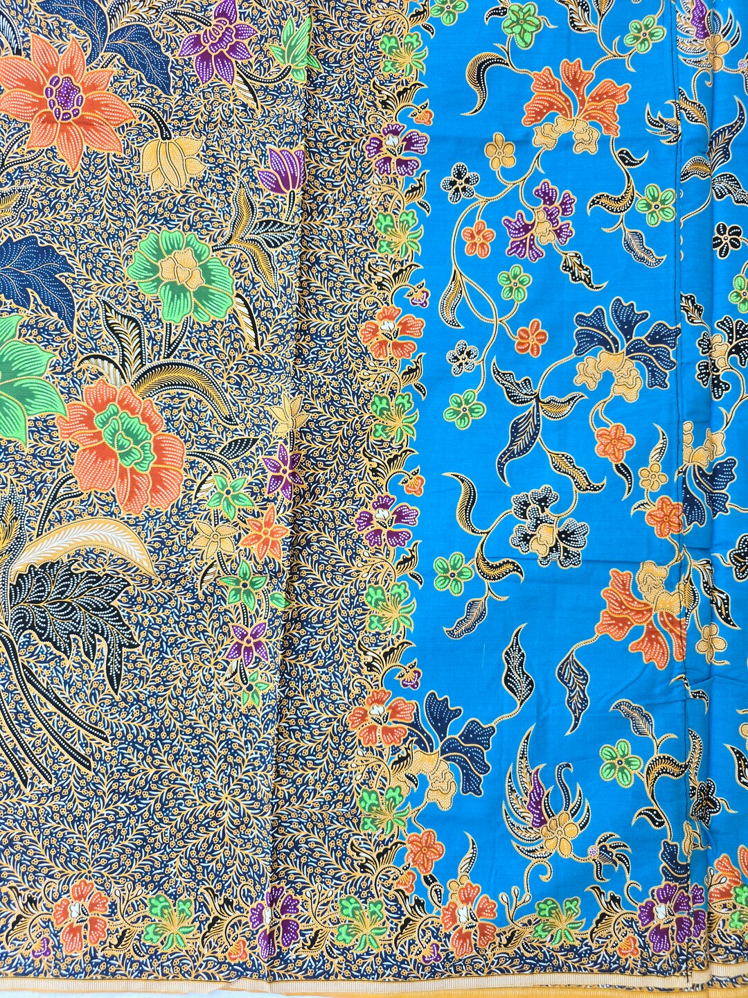 Ratna Dewi Cotton Sarong Fabric, Indonesian Batik Printed Style Sarong ...