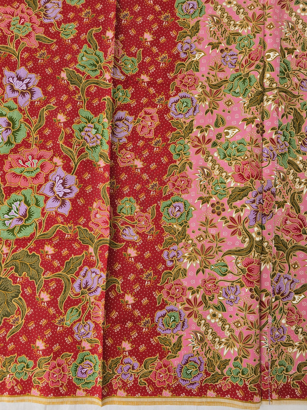 Ratna Dewi Cotton Sarong Fabric, Indonesian Batik Printed Style Sarong ...