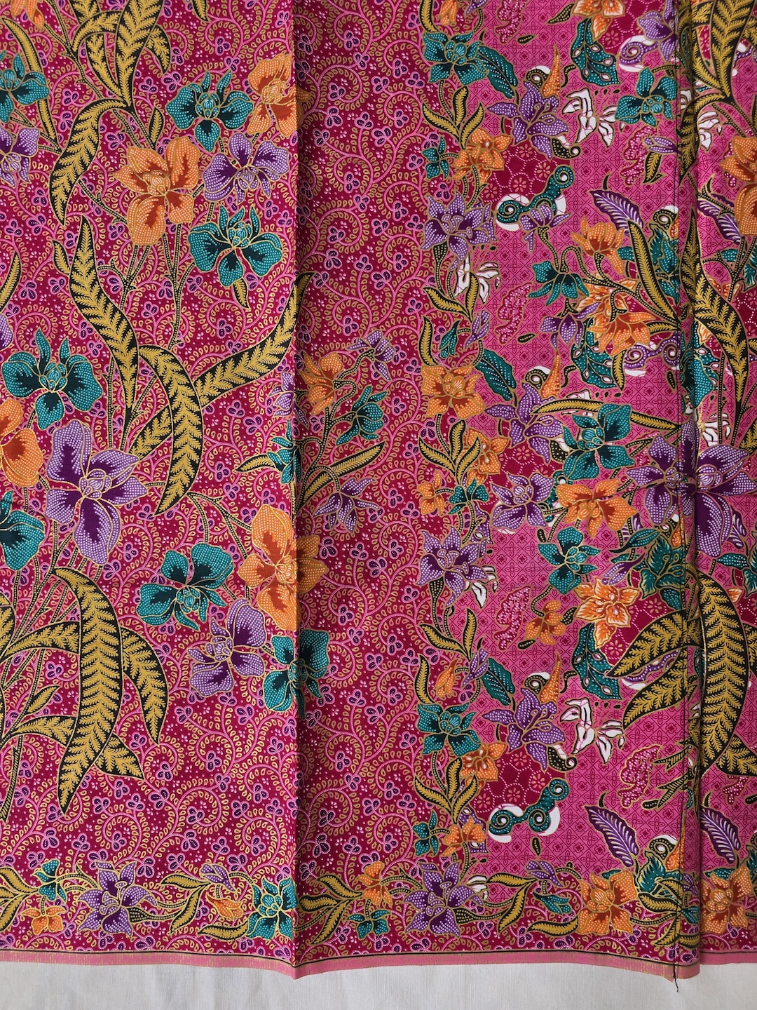 Ratna Dewi Cotton Sarong Fabric, Indonesian Batik Printed Style Sarong ...
