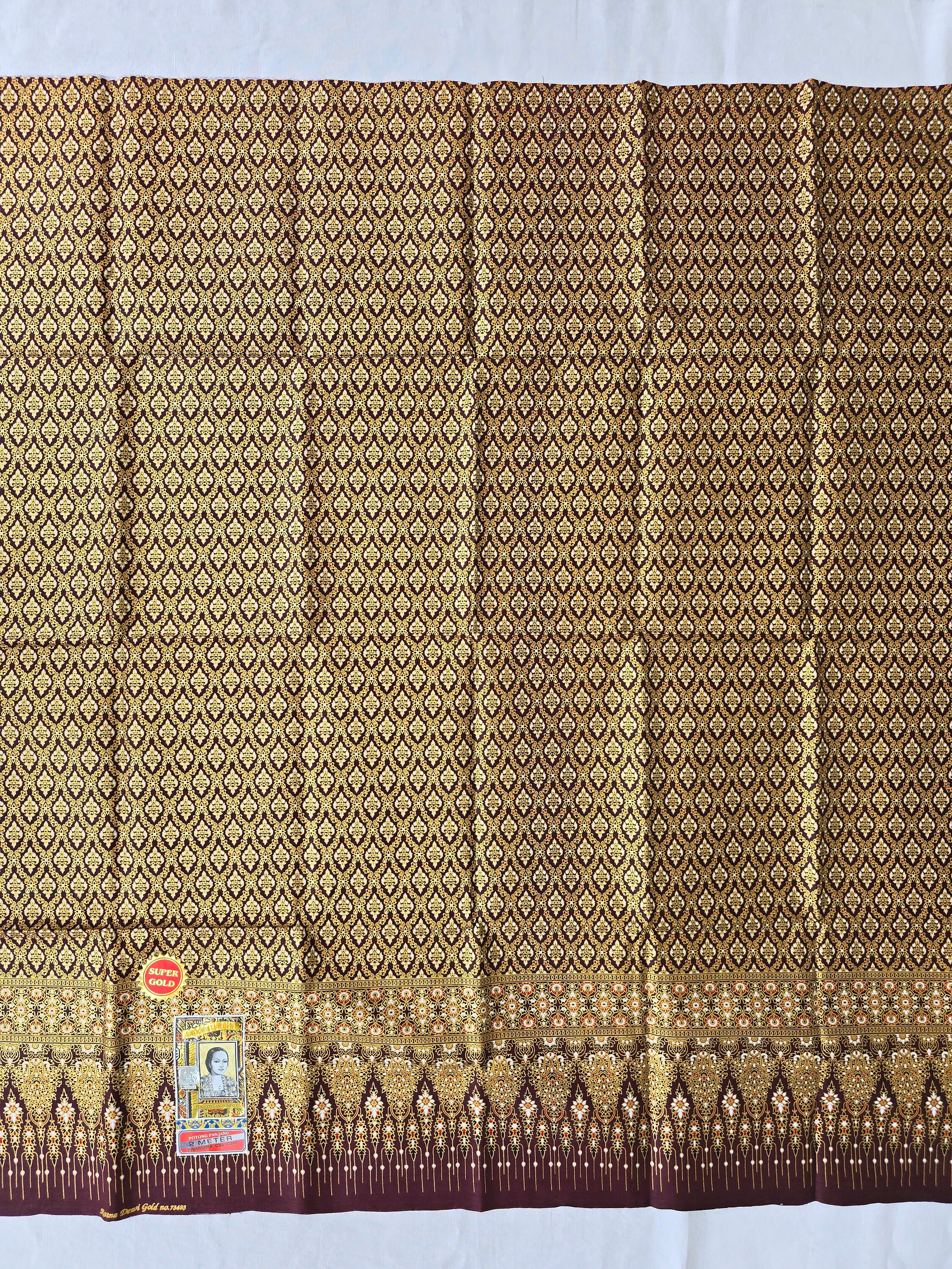 Ratna Dewi Cotton Sarong Fabric in Thai Style Printed, Thai Batik ...