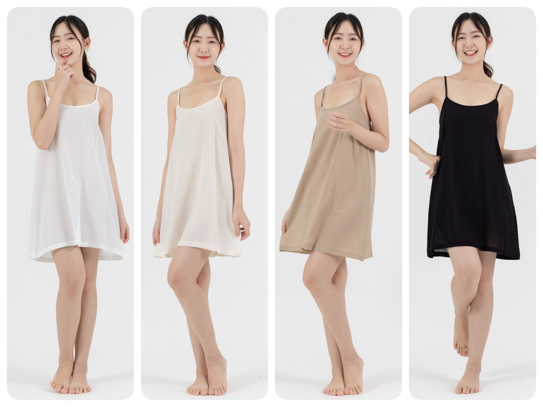 Mini Cotton Slip Dress, Camisole Dress, Petticoat, Under Dress - Etsy