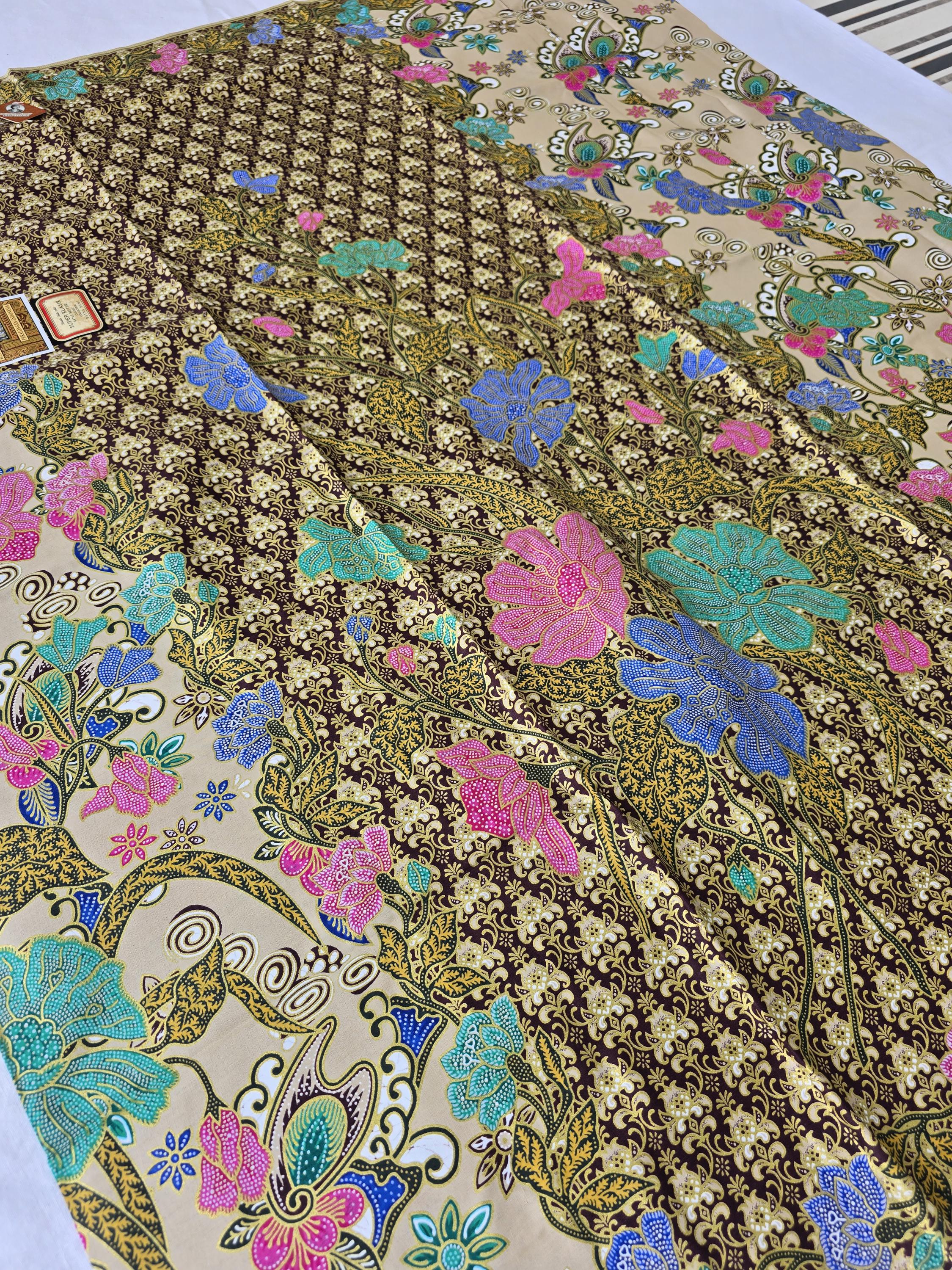 Ratna Dewi Cotton Sarong Fabric, Indonesian Batik Printed Style Sarong ...