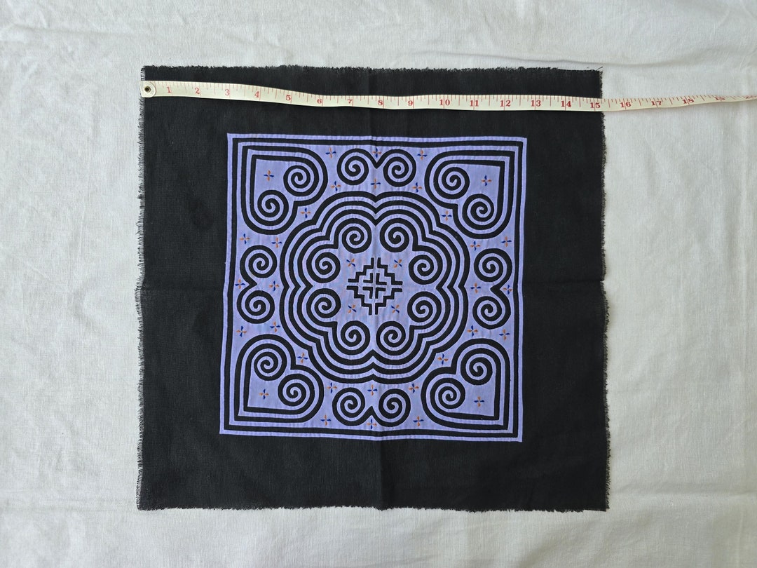 Hmong Reverse Applique Cloth, Hand Embroidery Fabric, Hmong Quilt ...