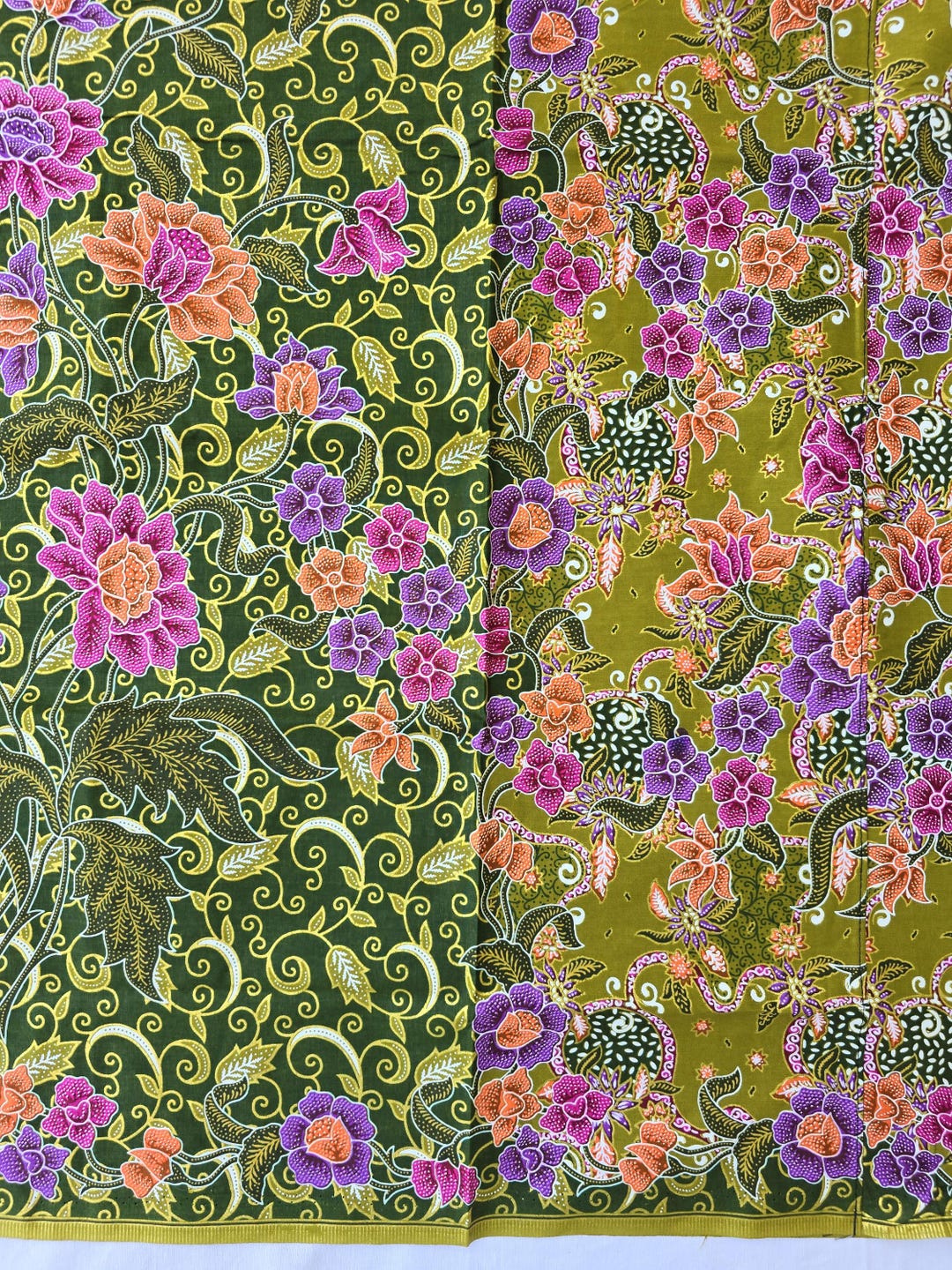 Ratna Dewi Cotton Sarong Fabric, Indonesian Batik Printed Style Sarong ...