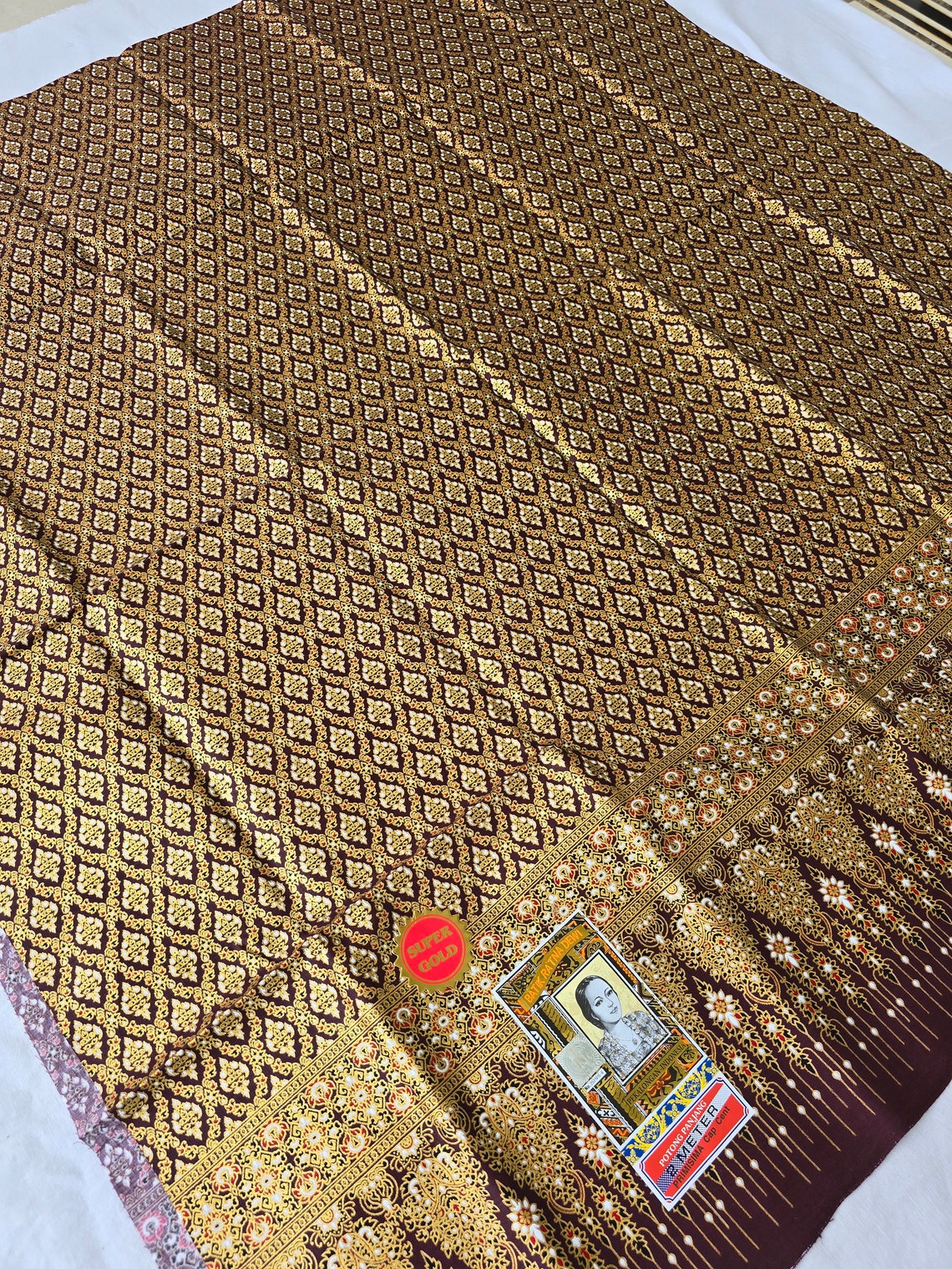 Ratna Dewi Cotton Sarong Fabric in Thai Style Printed, Thai Batik ...
