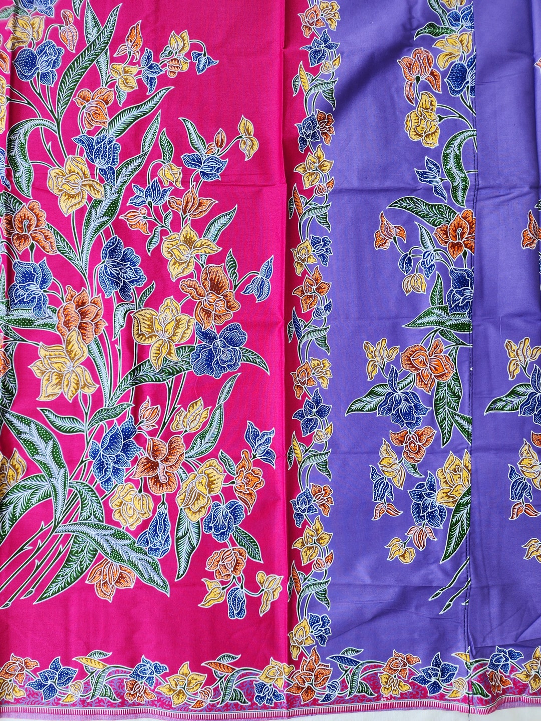 Ratna Dewi Cotton Sarong Fabric, Indonesian Batik Printed Style Sarong ...